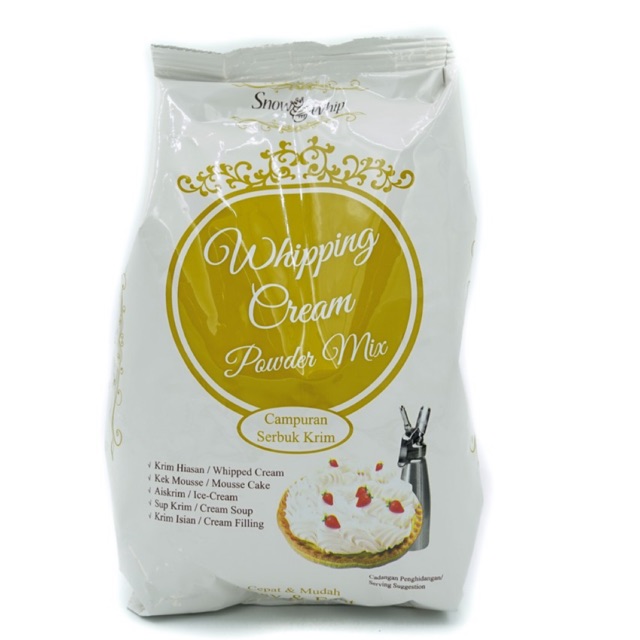 [MURAH] Whipping Cream Powder (Snow Whip) - 500g READY STOCK | Shopee ...