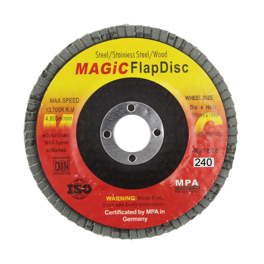 NTT DIY Magic Flap Disc 60#,80#,100#,120#,180#,240# for polishing ...