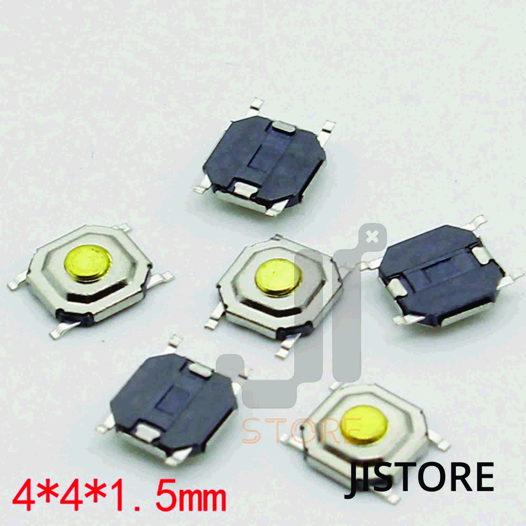 10 SMD push button switches 4 Pins 4x4mm height 1.5/2/3mm 4 Pin SMD ...