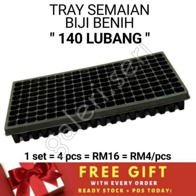 Traydulang Bekas Semaian Biji Benih 140 Lubang 1 Set 4 Traydulang Shopee Malaysia