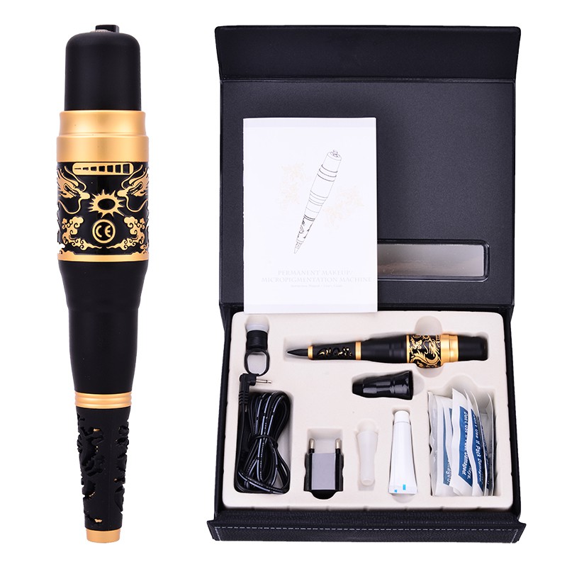 1 Set Professional permanent makeup set Dragon rotary tattoo machine ...