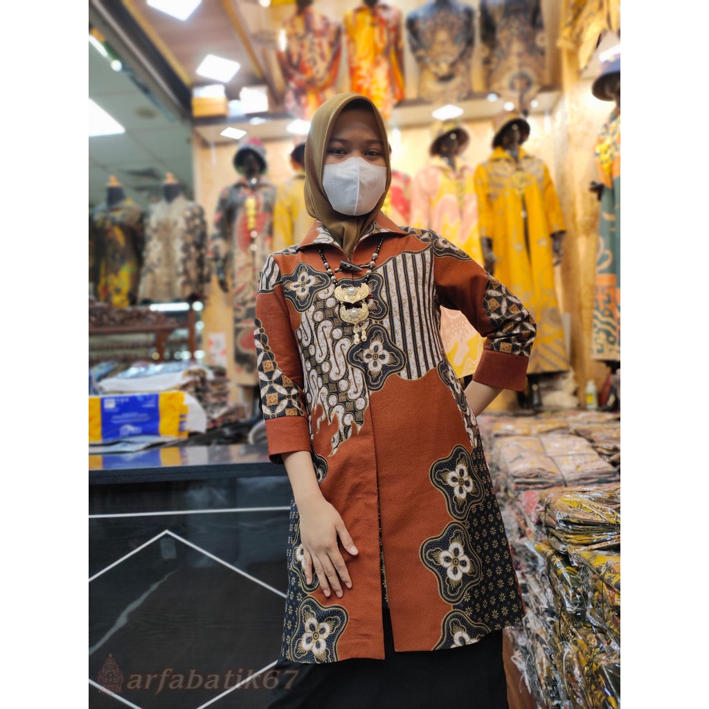 Couple BATIK Sogan SOLO PREMIUM Combination CAP And Coated With A ...