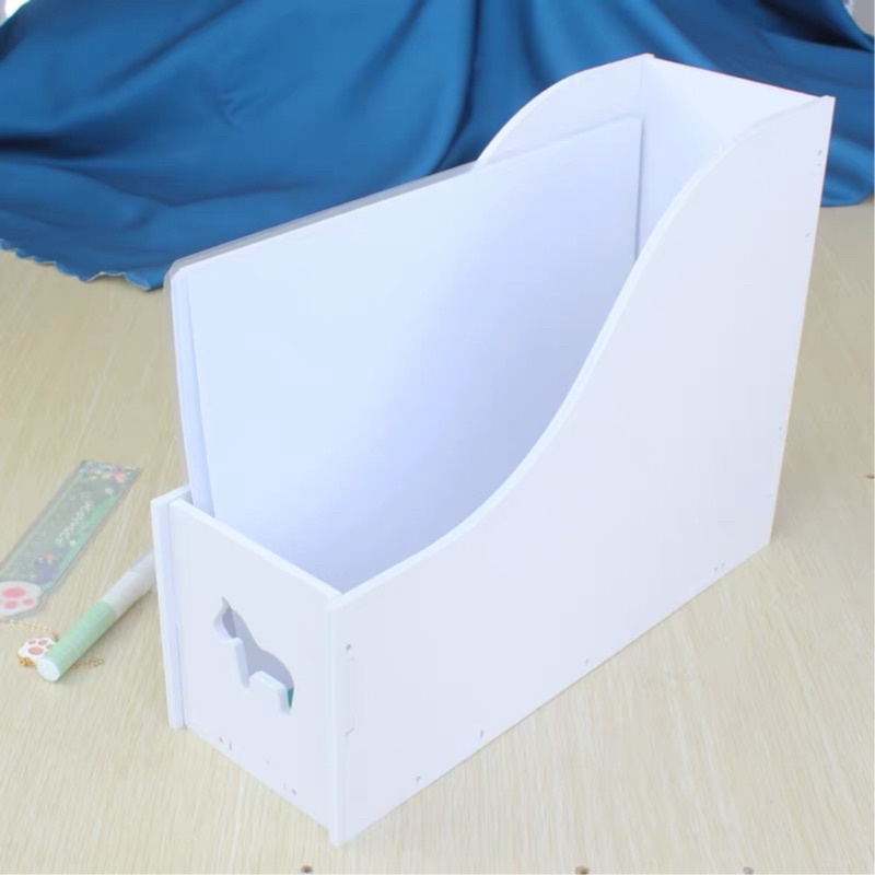 DIY Desktop Office File Holder Stationery Storage A4 Folder Holder Rak ...