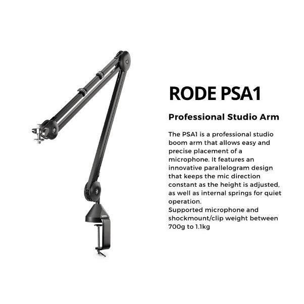RODE PSA1 / PSA1+ Studio Boom Arm for Broadcast Microphones 100% ...