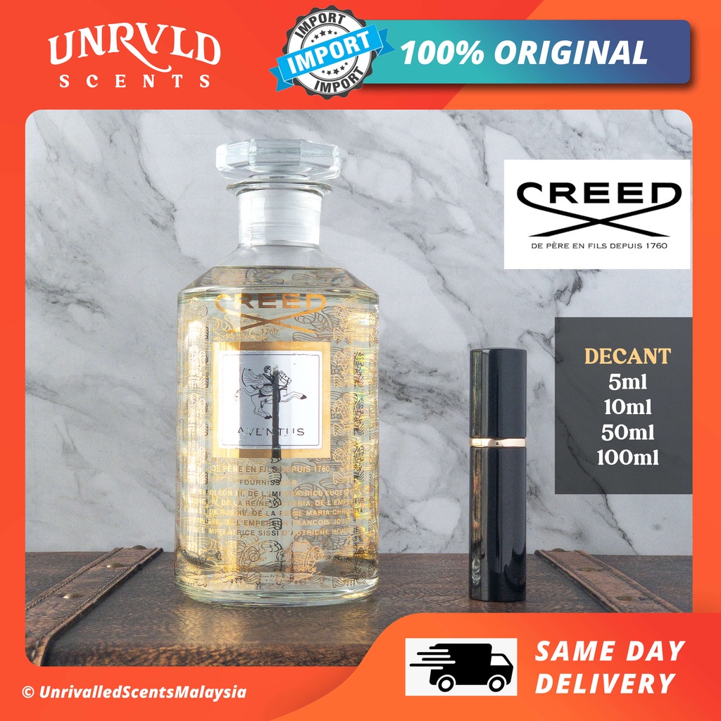 [ORIGINAL] CREED AVENTUS EDP FOR MEN - 5ML/10ML - DECANT/TRAVEL SPRAY ...