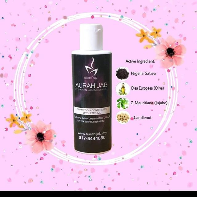 Aurahijab 90ml Syampu 3 in 1/ Aura hijab Shampoo 90 ml (Travel size ...