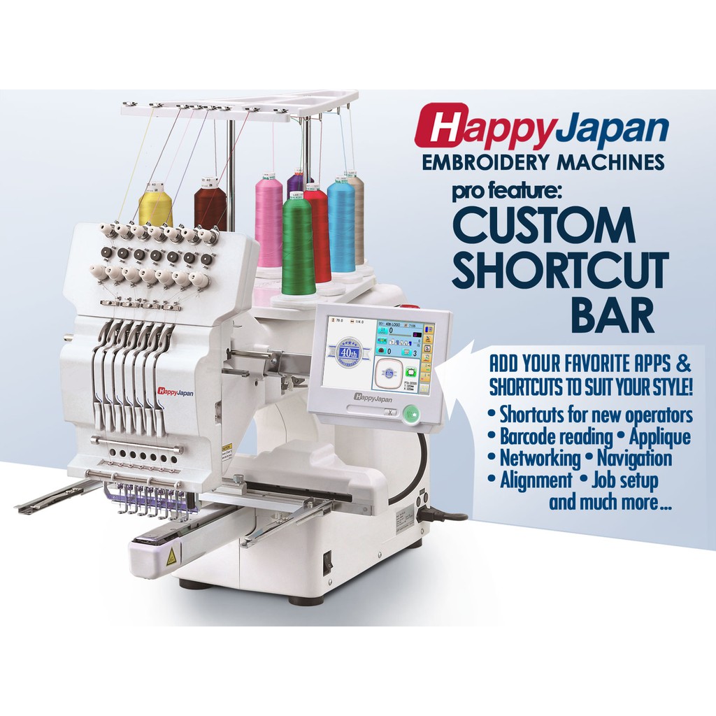 HAPPY embroidery machine HCH 0701 | Shopee Malaysia
