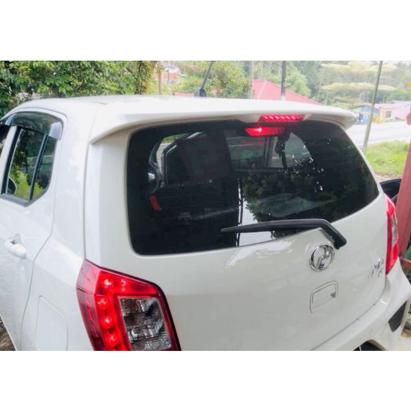 Axia OEM Spoiler ABS Material With LED Light ,With Paint (termasuk cat ...
