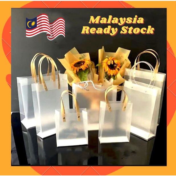 Frosted PP Gift Bag Goodies Bag | Shopee Malaysia