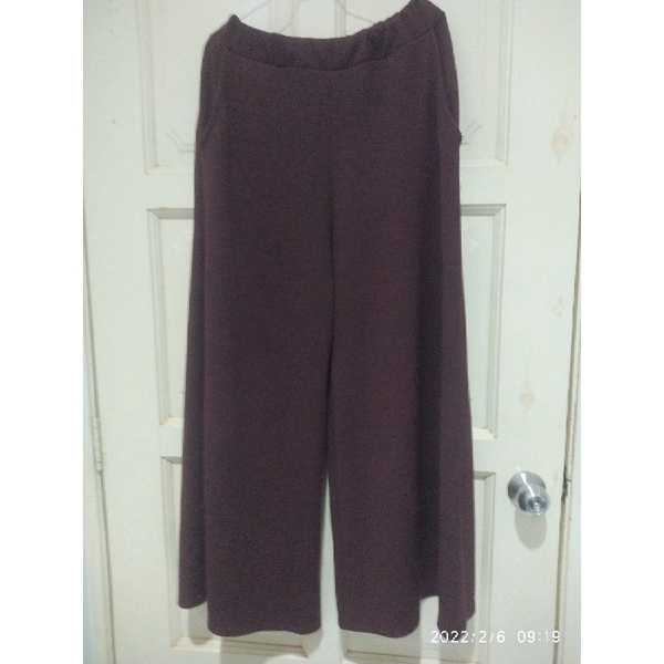 palazo coklat kain lychee tebal | Shopee Malaysia