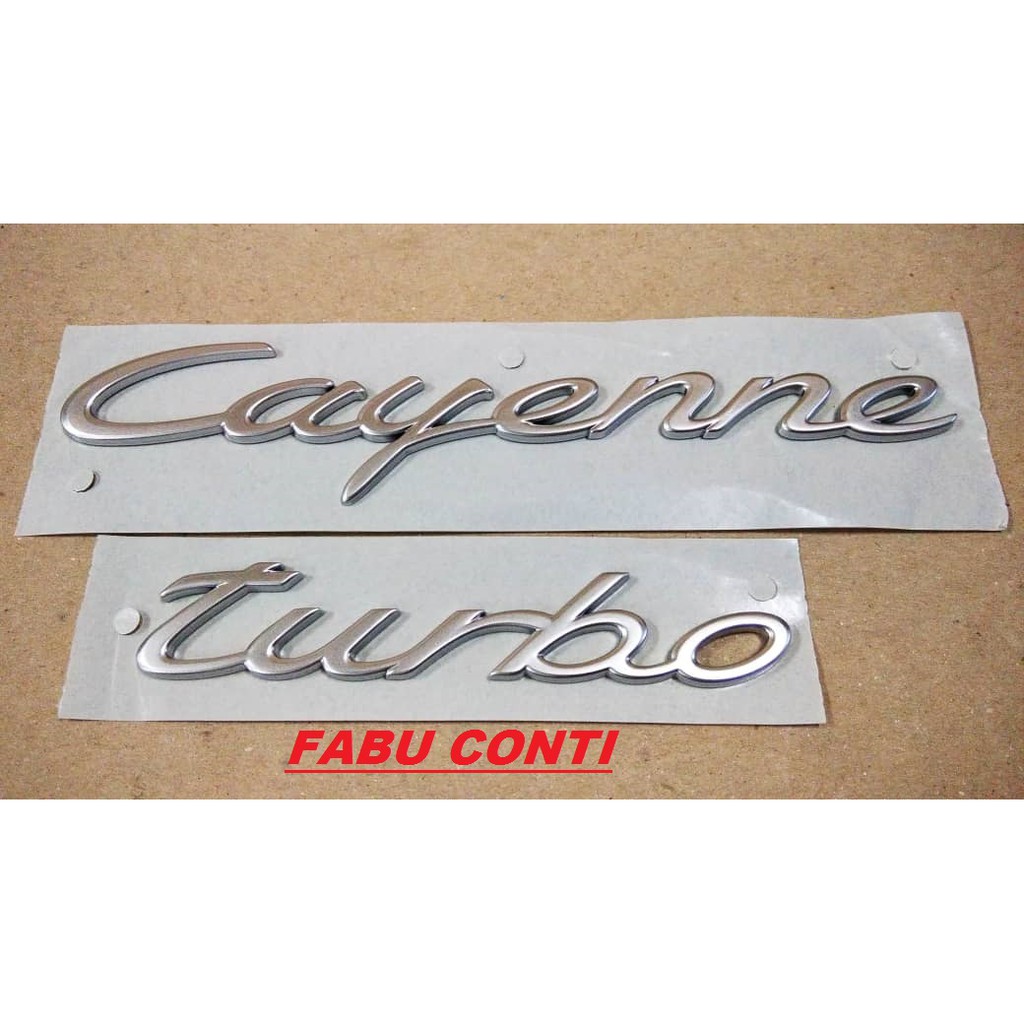 958559677000C1 PORSCHE "CAYENNE TURBO" LOGO | Shopee Malaysia