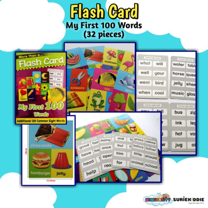 My First 100 Words Flashcard | Shopee Malaysia