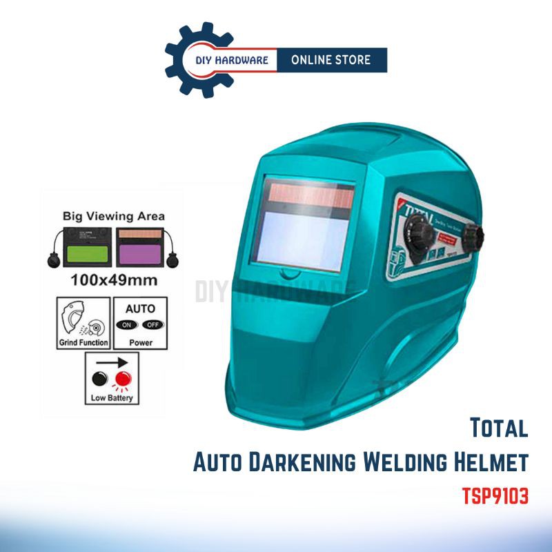 TOTAL Auto Darkening Welding Helmet TSP9103 | Shopee Malaysia