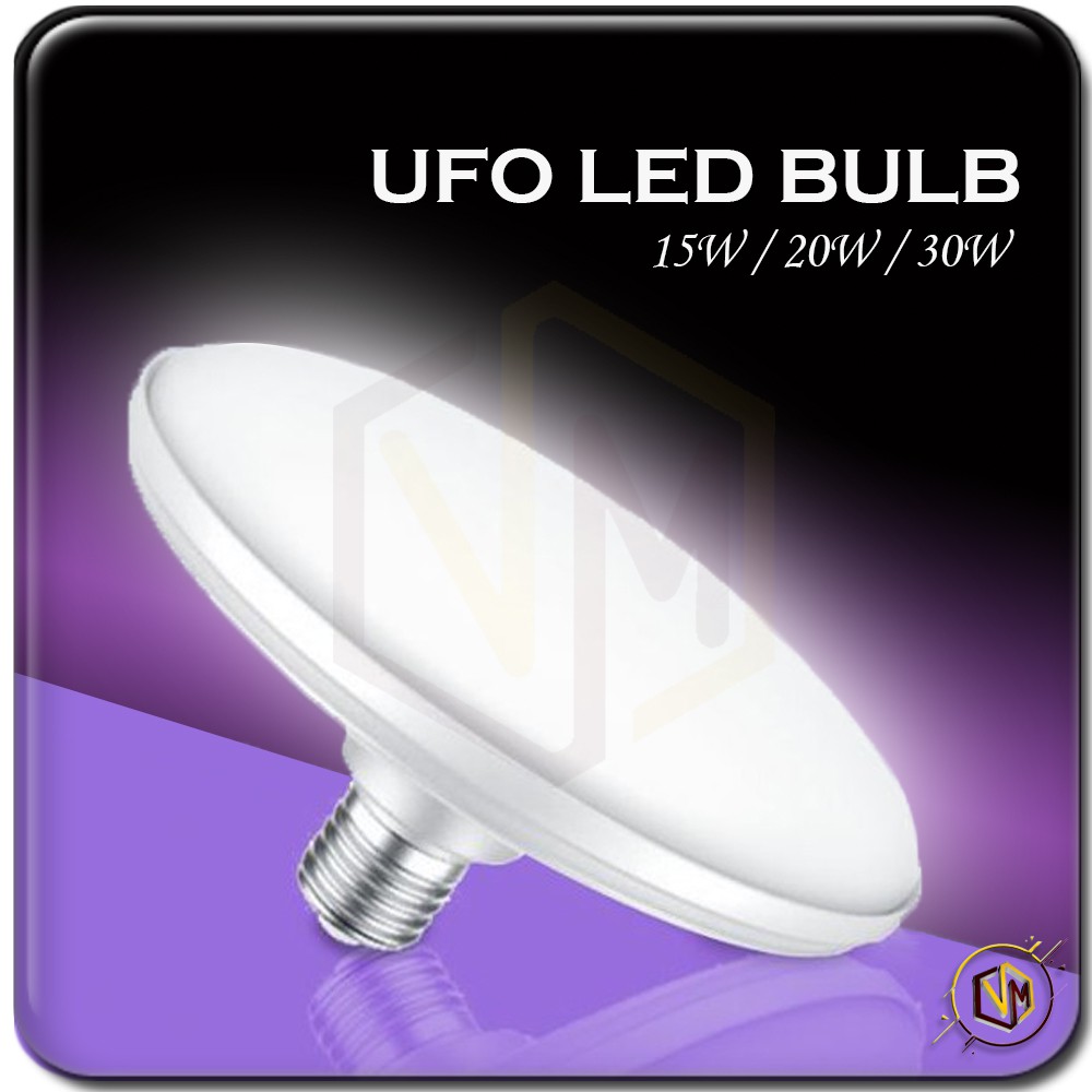 15W 20W 30W Mentol Lampu bulat UFO LED Light Bulb Energy Saving Lamp ...
