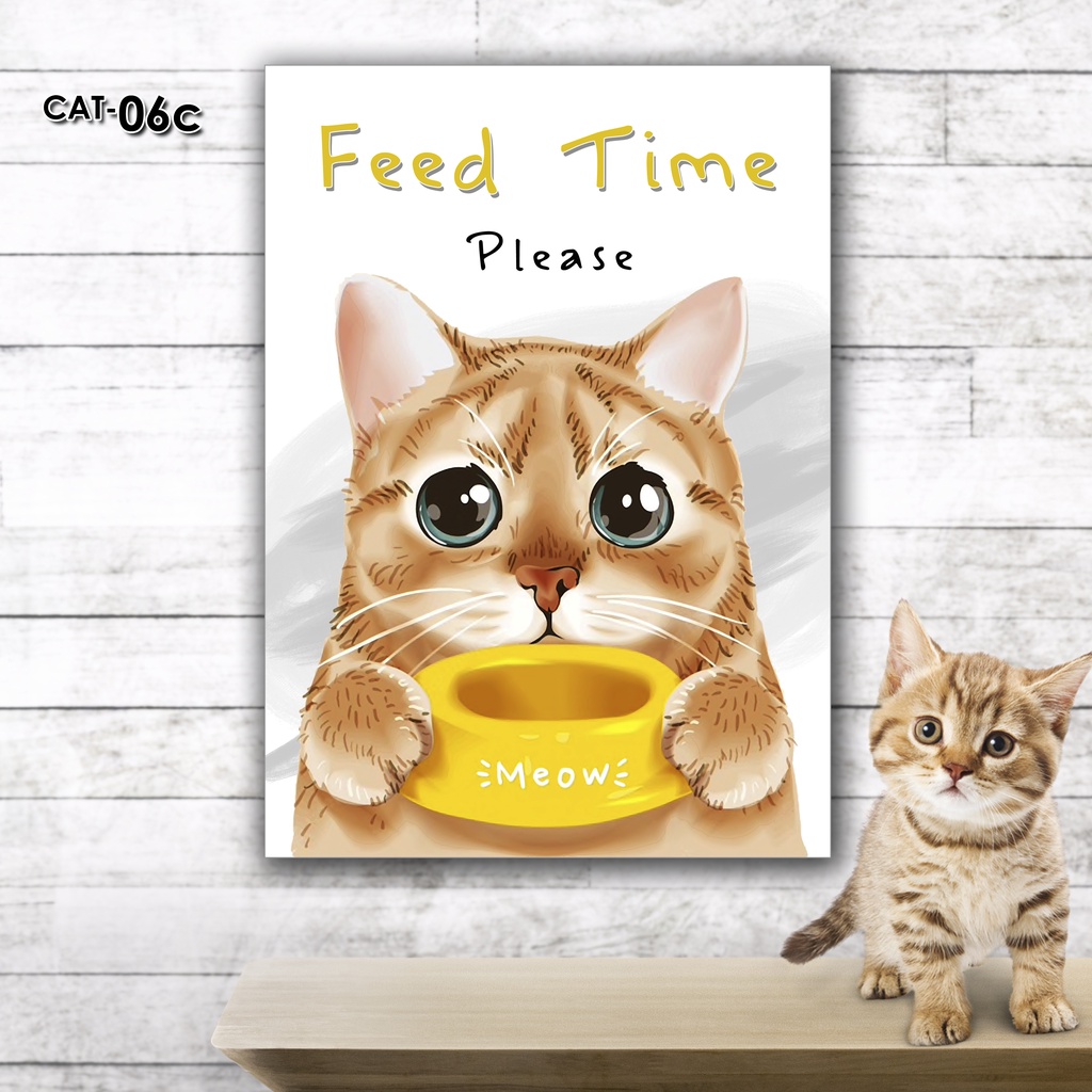 Wall Decoration Poster (Cat / Kucing) -MDF Board | Shopee Malaysia