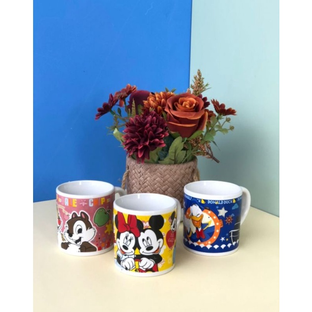 (Ready Stock) Disney Gang Mickey Donald Chipmuck Ceramic Mug 250ml ...
