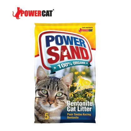 Powersand Pasir Tandas Kucing Bentonite - Lemon (5L) | Shopee Malaysia