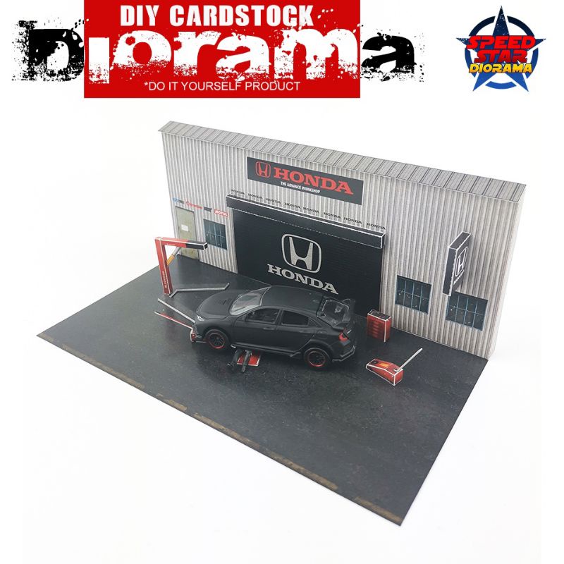 Diy Papercraft Diorama Generic Garage Paper Model Shopee Malaysia | My XXX Hot Girl