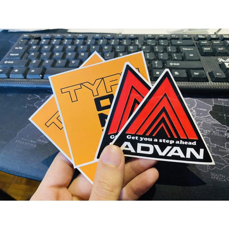 ADVAN Racing [OneSet] Type One JDM Sticker J034/36 | Shopee Malaysia