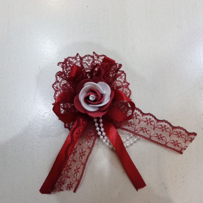 1pc Bunga Rozek Bunga Kendarat Bunga Dada Flower Corsage With Safety ...