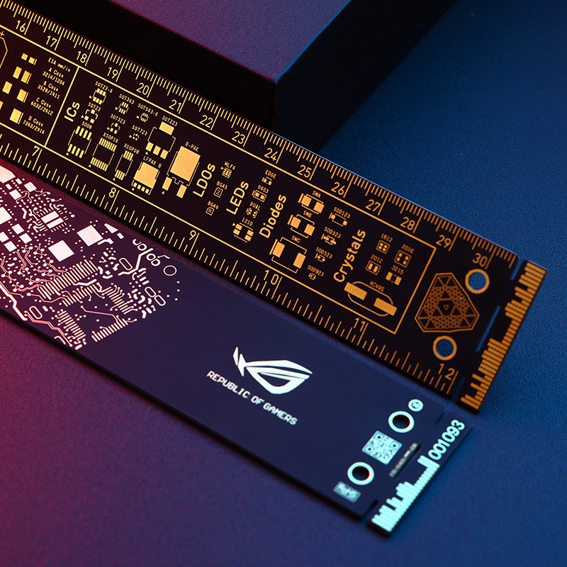 [Ready Stock] INTEL/Nvidia/ROG GOLD PLATED PCB ENGINEER RULERS 30CM | Shopee Malaysia