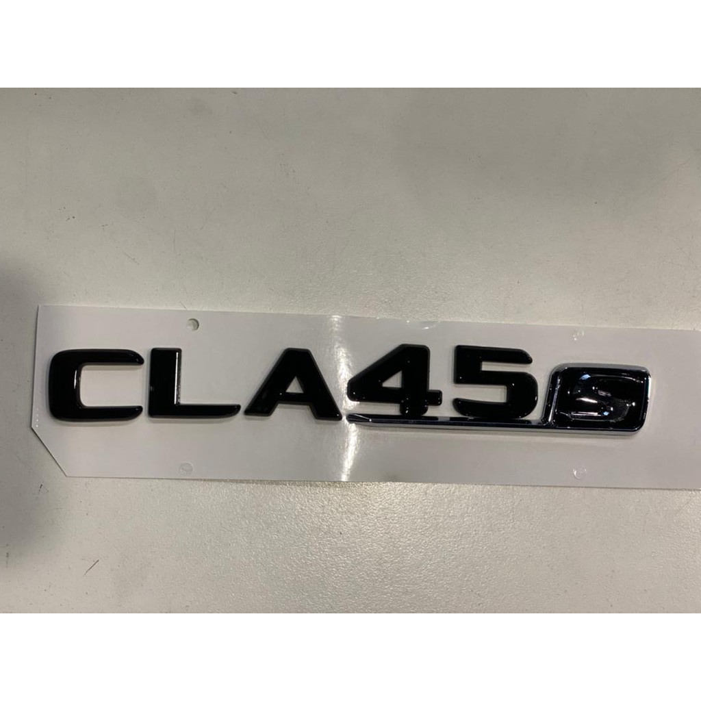 Mercedes Benz CLA45S Emblem Logo Gloss Black | Shopee Malaysia