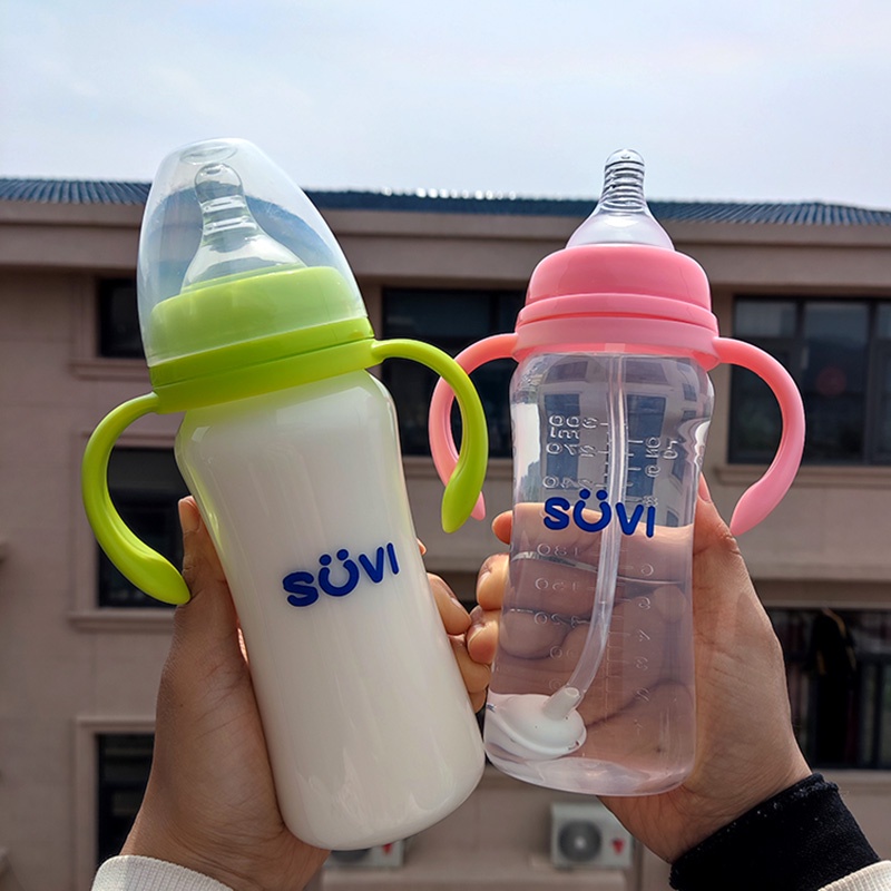 Botol Susu Kids Drinking Water Bottle Feeding Bottle Wide Neck 6oz 8oz ...
