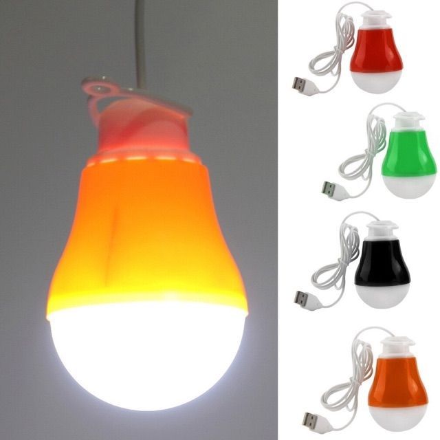 LED Portable Bright USB Bulb / Reading Bulb (Random Colour) | Shopee ...