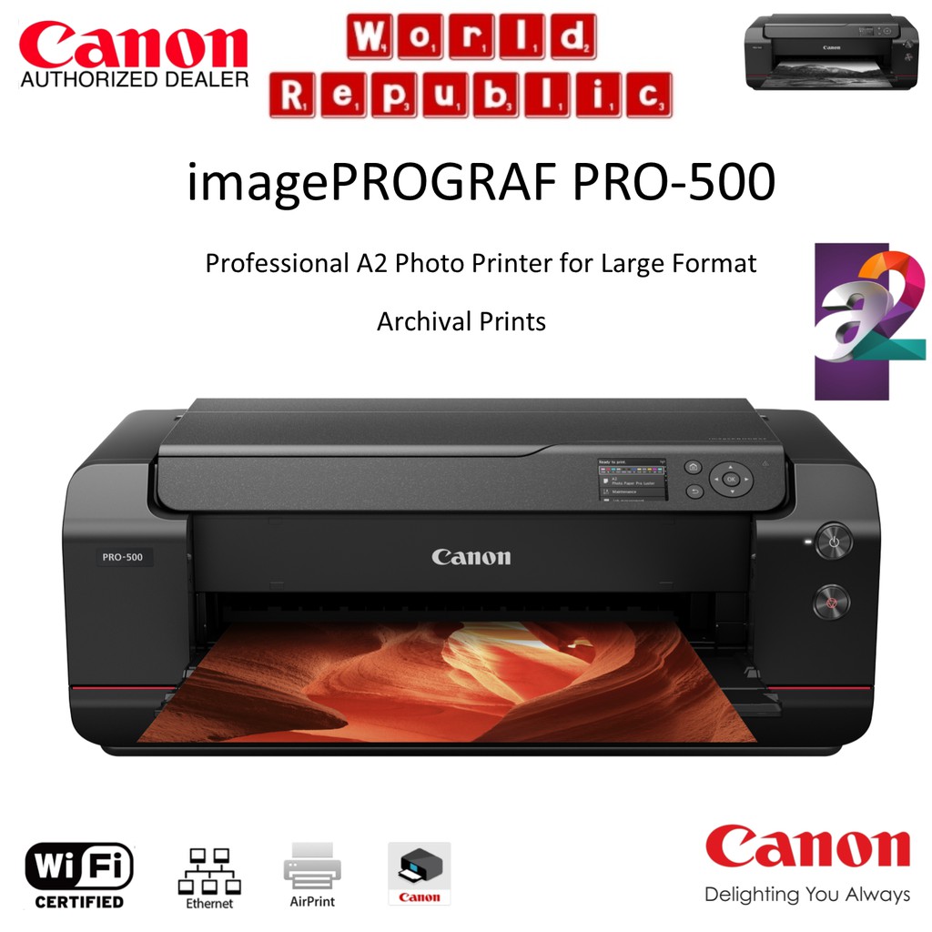 Pre-Order:- Canon imagePROGRAF PRO-500 Professional A2 Photo Printer ...
