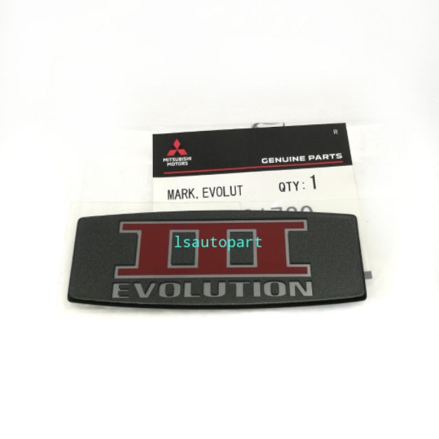 ORIGINAL MITSUBISHI EVOLUTION 3 EVO 3 CE9A TRUNK EMBLEM | Shopee Malaysia