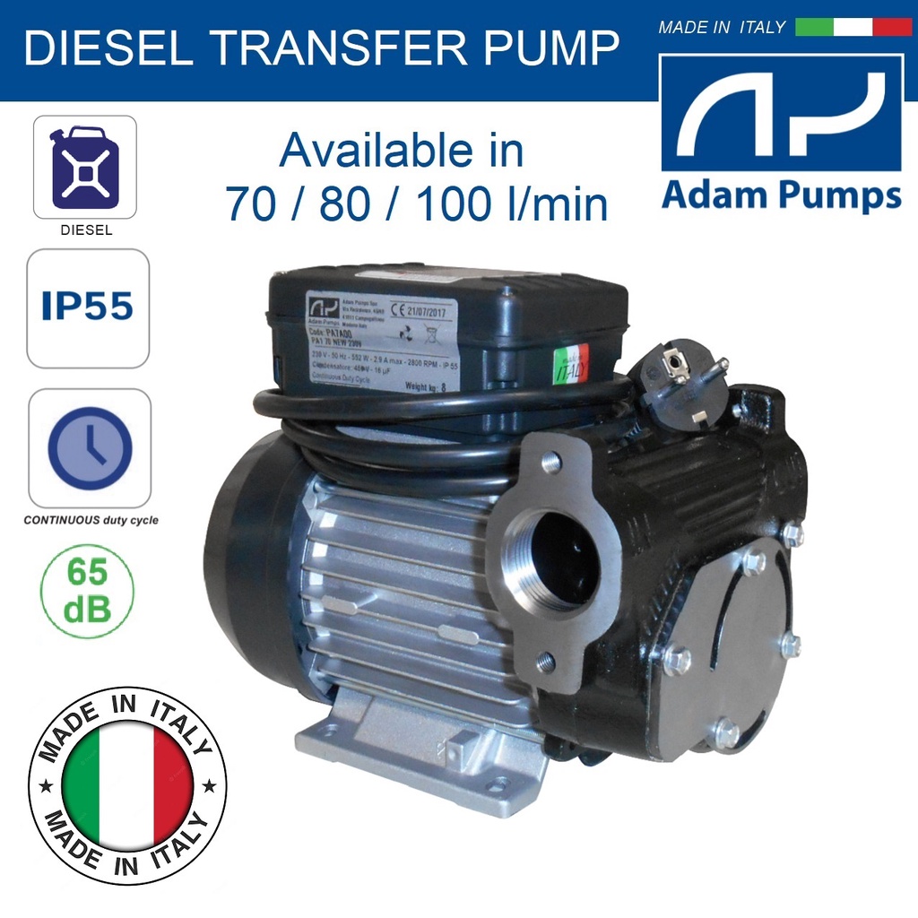 Diesel Transfer Pump ADAM PUMPS (Made in ITALY) | Shopee Malaysia
