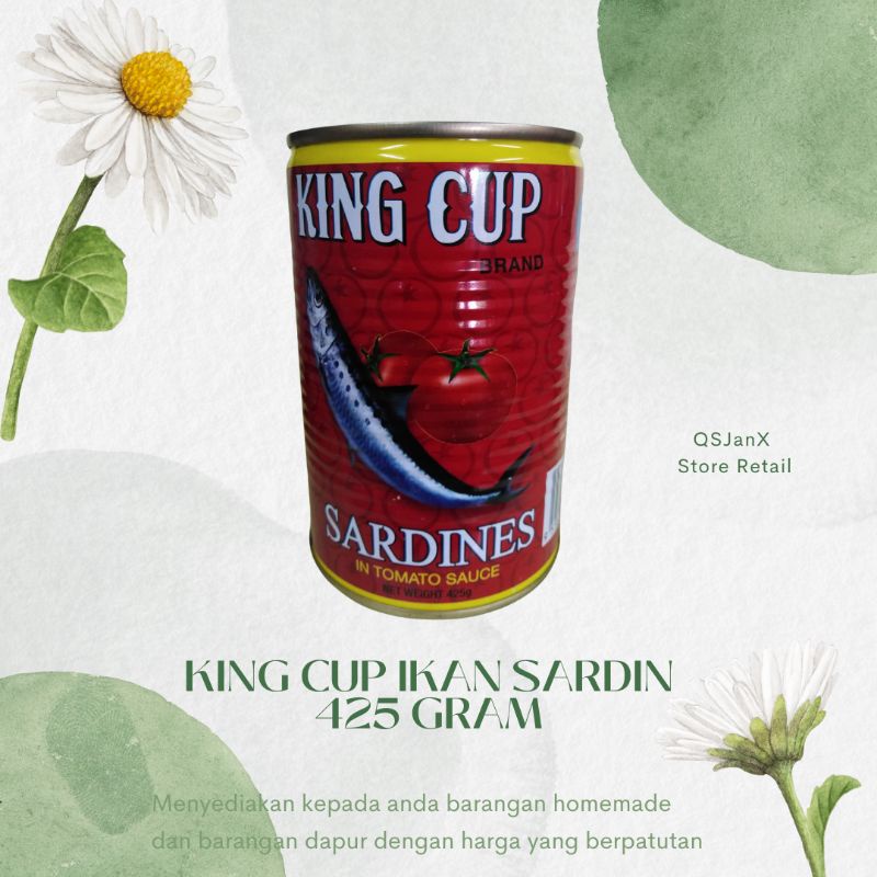 🔥 King Cup Ikan Sardin Dalam Sos Tomato 155g & 425g 🔥 | Shopee Malaysia