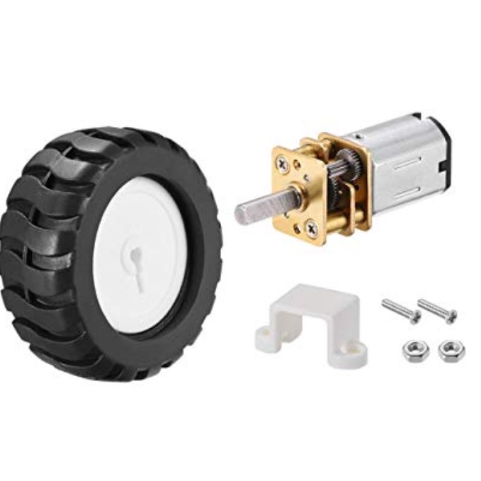 Dc Motor N20 Gearbox Gearbox Wheel Box For Arduino Bracket Car | Shopee ...