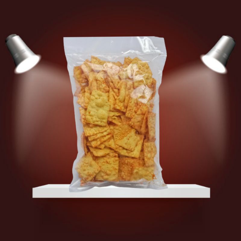 ASLI BATU PAHAT Kerepek Opak BBQ Curry Segi Empat Besar 300Gram ...