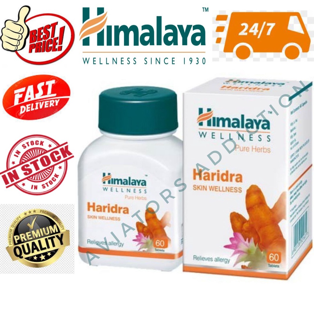[NEW STOCK: FEB 2027💯] Himalaya Turmeric Haridra 60's Tablets | Skin ...