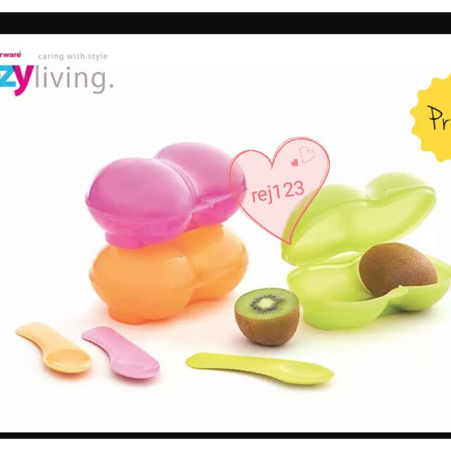 Tupperware fruit keeper With spoon (3pcs) | Shopee Malaysia