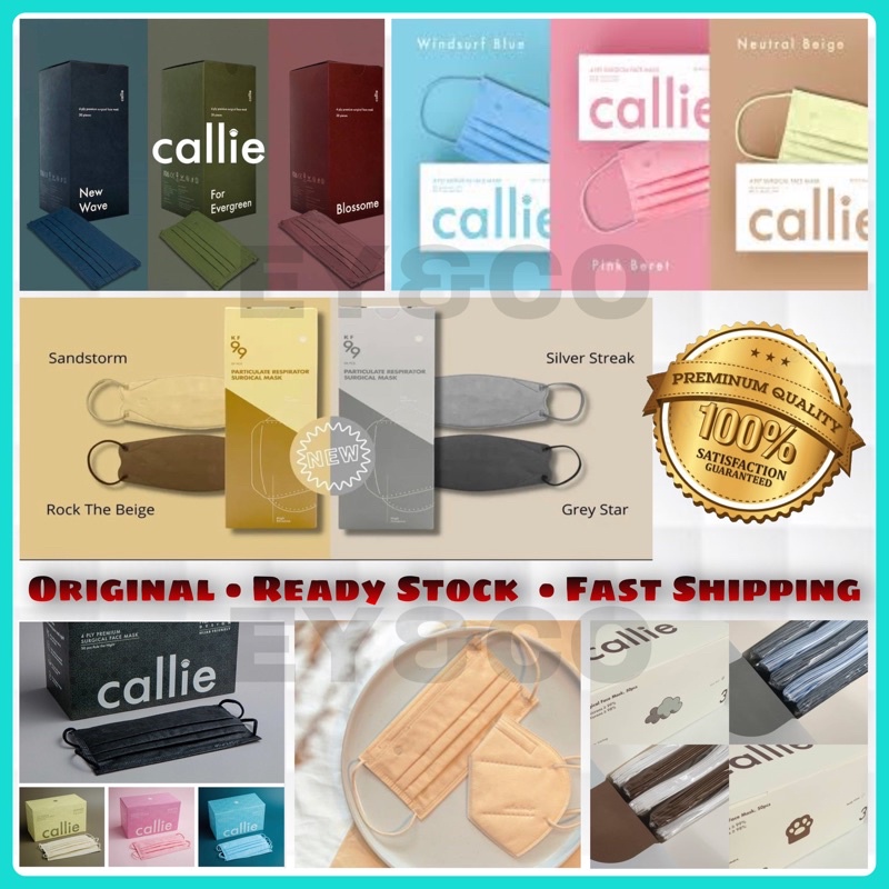 CALLIE 3Ply/ 4Ply/ KN95 Copper/ KF99/ Kids 4Ply Surgical Disposable ...