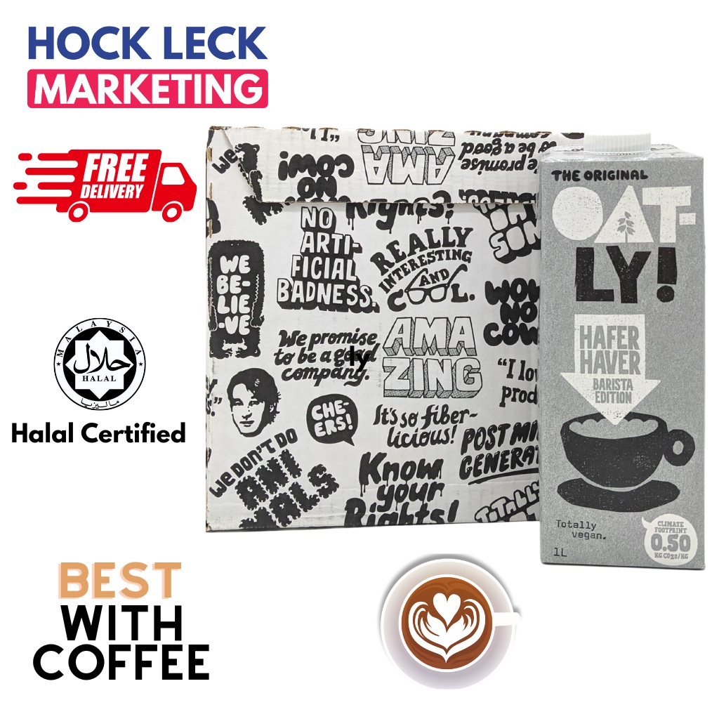 [Official Distributor] Oatly Oat Milk Barista Edition 1L | Shopee Malaysia