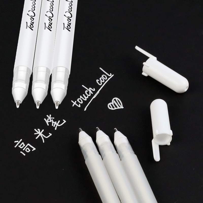 1/3/5pcsWhite Gel Ink Pen Classic Gelly Roll Art Highlight Marker Pen ...
