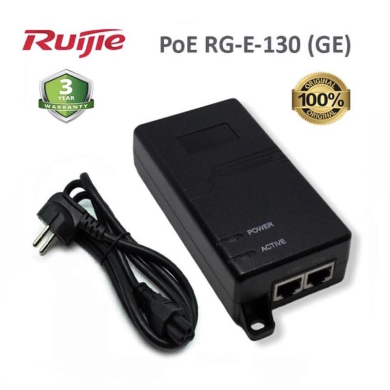 Ruijie Reyee Power Injector RG-E-130(GE) PoE Adapter Reyee Ruijie ...