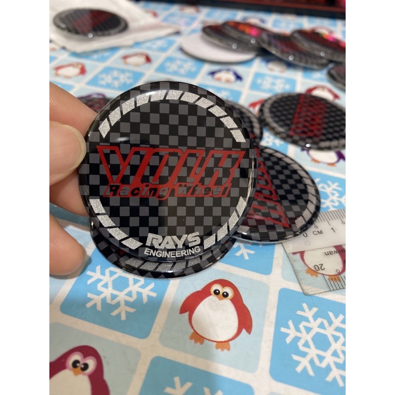 Sticker VOLK RACING 50mm RED (4pcs) | Shopee Malaysia