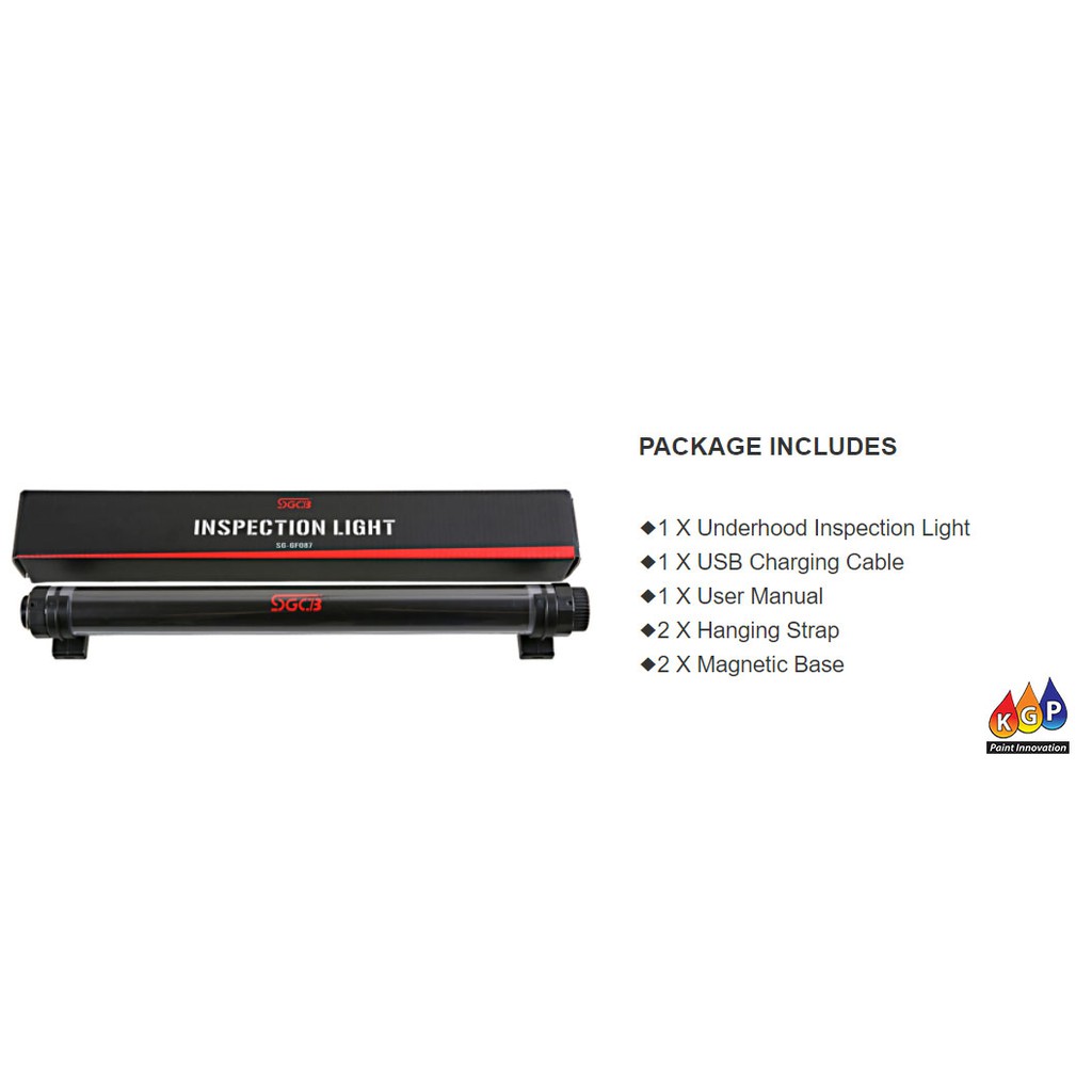 SGCB 10400mAh Underhood Inspection LED Work Light Bar (SGGF087 ...
