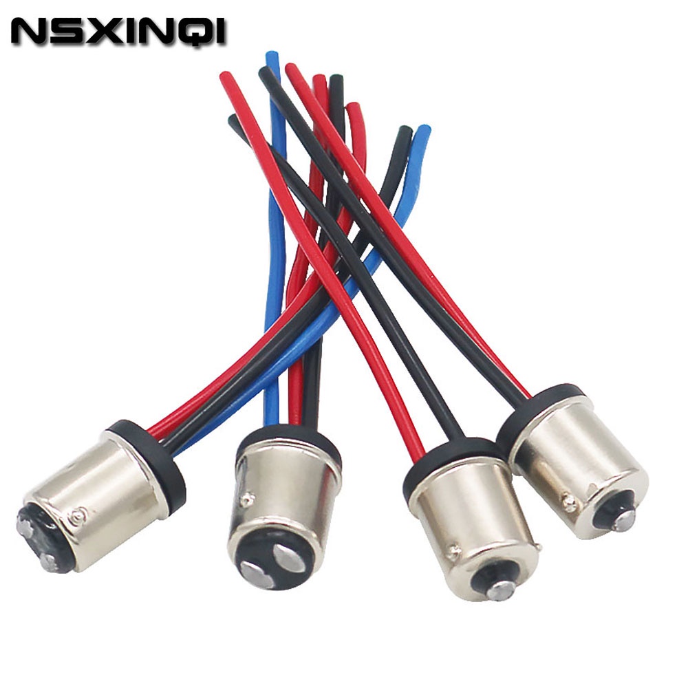 1X BA15S 1156 BAU15S BAY15D 1157 Male Adapter connector socket Wiring ...