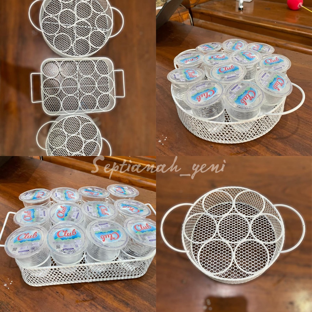 Rack / Mineral Water Glass Holder 12 Holes / 7 Holes Basket / Aqua Tray ...