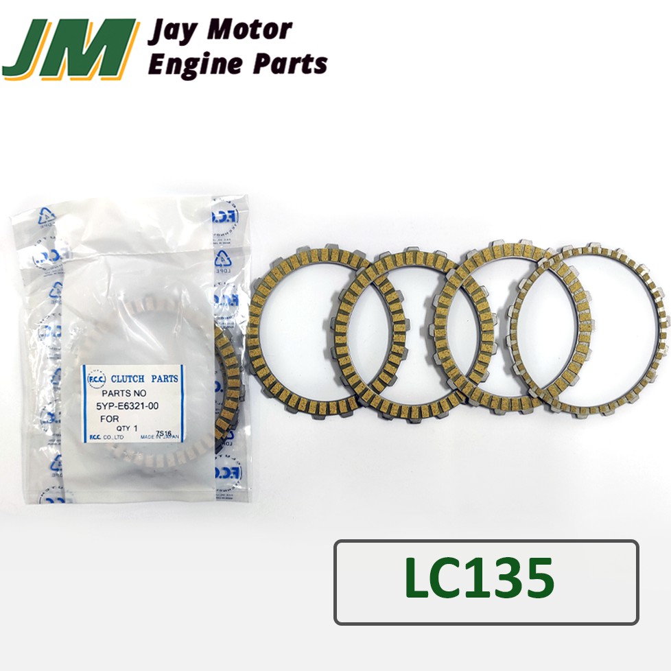 LC135 / LC135 4S / 5YP FCC FRICTION PLATE CLUTCH DISK JAPAN (5YP-E6321 ...