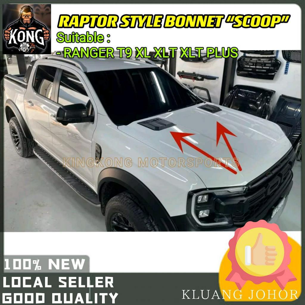 RAPTOR STYLE BONNET SCOOP LEFT RIGHT SCOOP ATAS BONNET FOR FORD RANGER ...