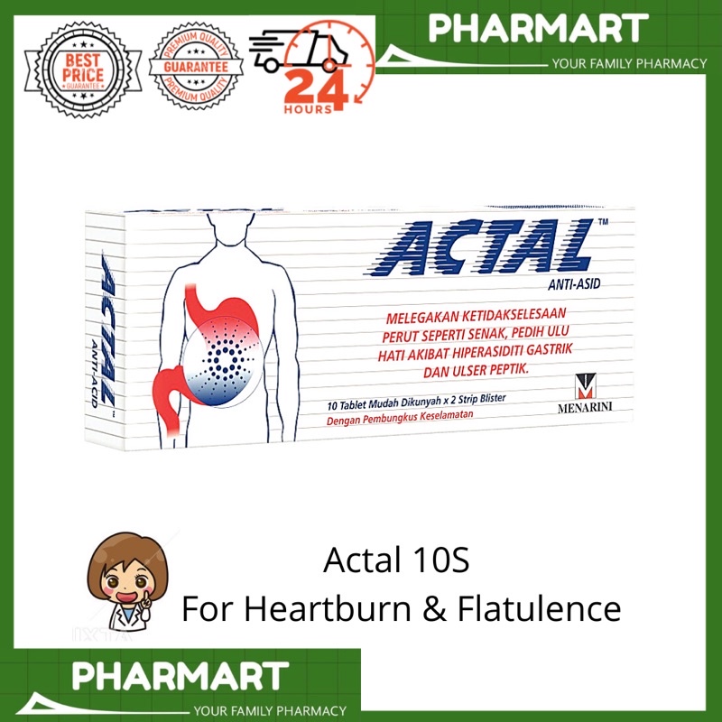 PHARMart ACTAL / ACTAL PLUS TABLETS 10'S 20’S | Shopee Malaysia