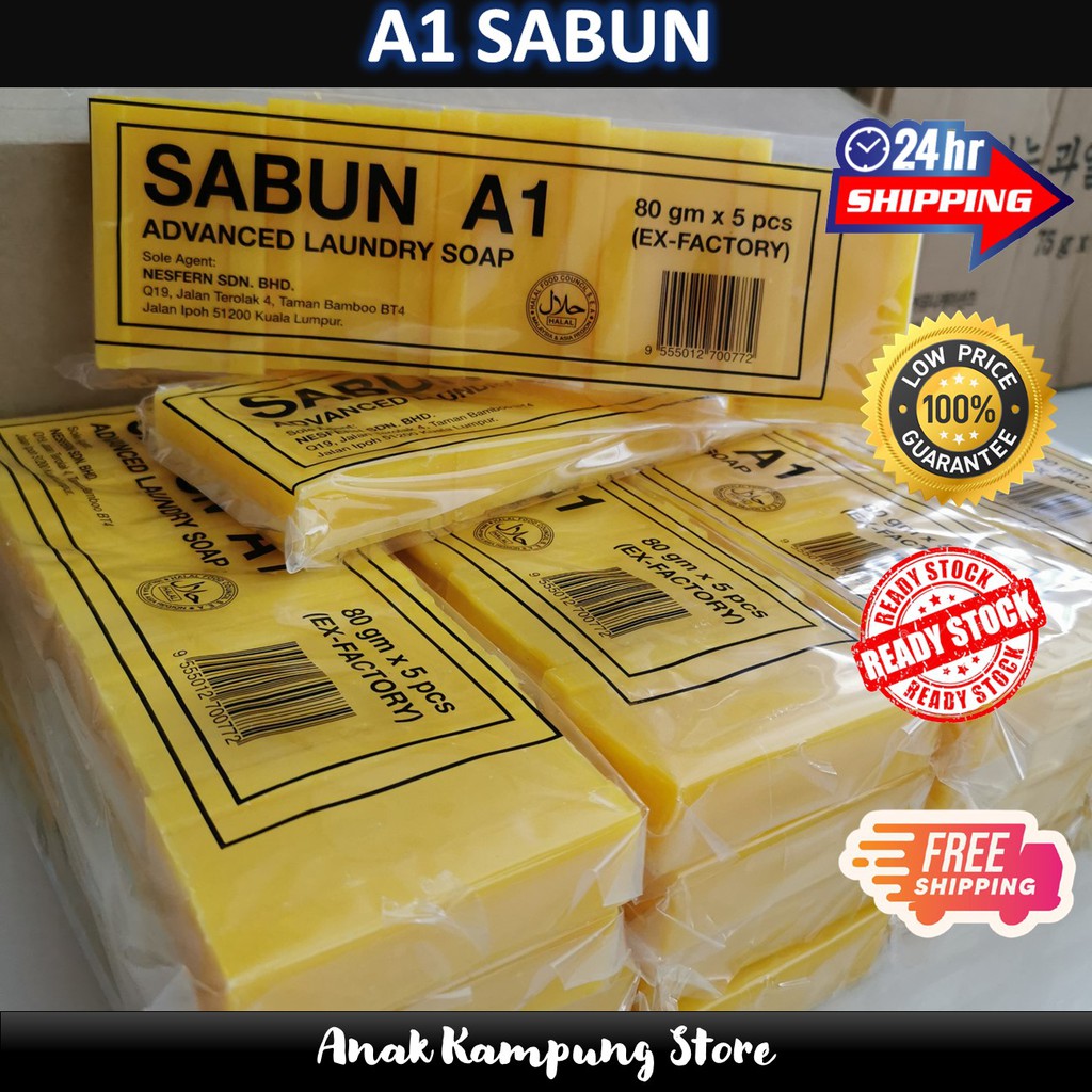 🔥 4x A1 SABUN 🔥 A1 SABUN SABUN ECO LAUNDRY SOAP SABUN CHEAP SOAP ECO ...