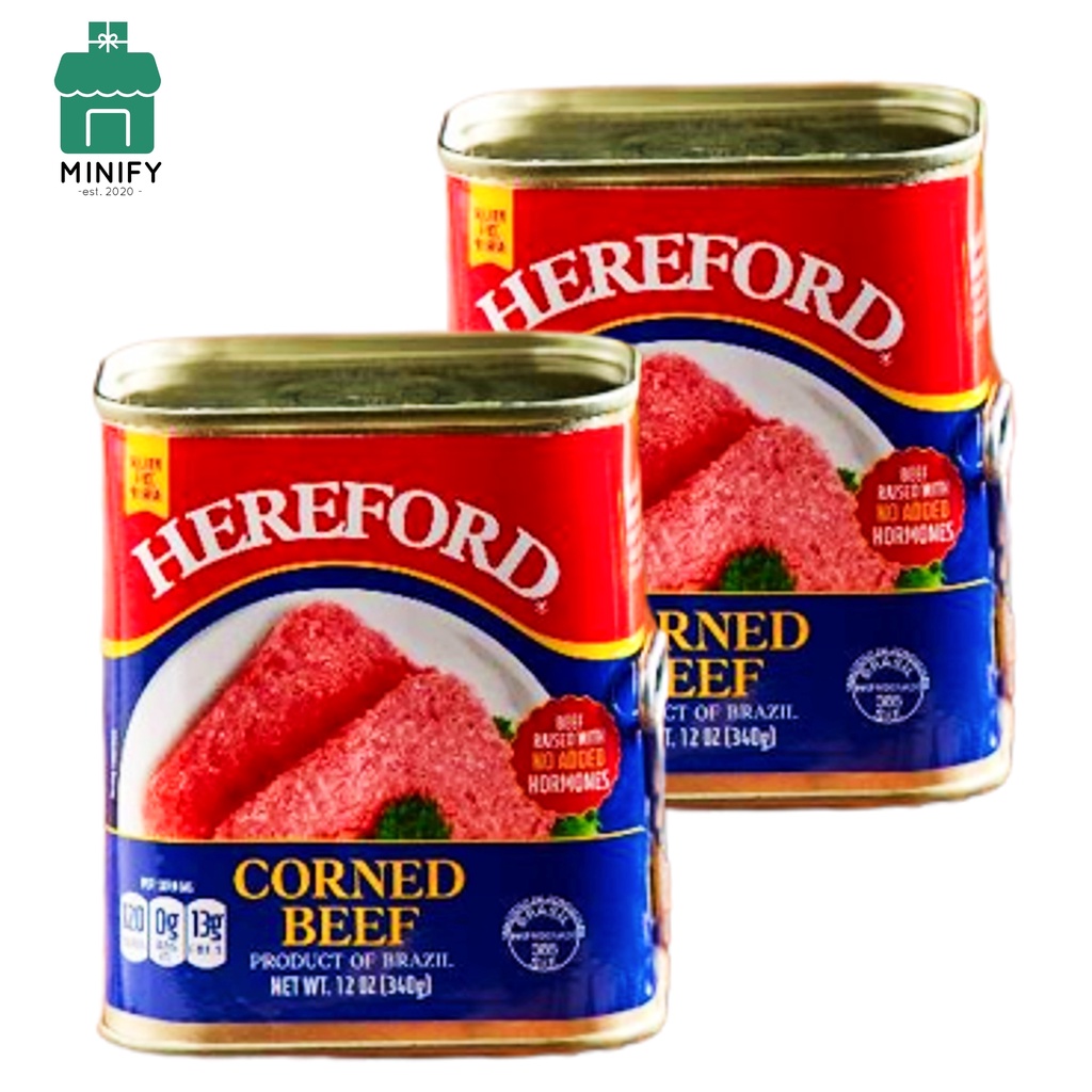 HEREFORD/PUREFOODS Corned Beef 340g [ IMPORTED CORNEDBEEF ] | Shopee ...