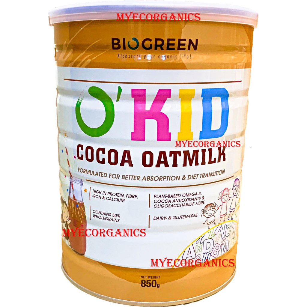 Biogreen O'Kid Oatmilk 850G | Shopee Malaysia